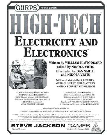 خرید و قیمت دانلود کتاب GURPS High-Tech - Electricity and Electronics 2019 | ترب