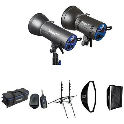 خرید و قیمت کیت فلاش چتری استودیویی ۳۰۰ ژول Hensel Integra Mini | ترب