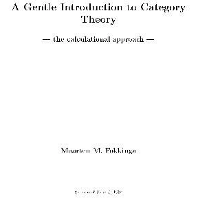 خرید و قیمت دانلود کتاب A gentle introduction to category theory. The ...