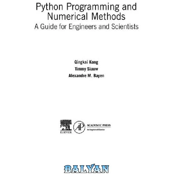 خرید و قیمت دانلود کتاب Python Programming And Numerical Methods A