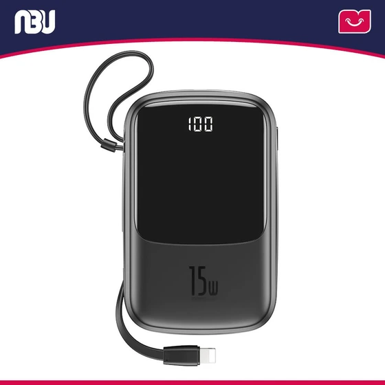 خرید و قیمت پاوربانک 10000 میلی آمپر باسئوس مدل PPQD-B01 | ترب