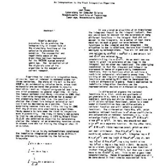 خرید و قیمت دانلود کتاب Introduction to the Risch algorithm | ترب