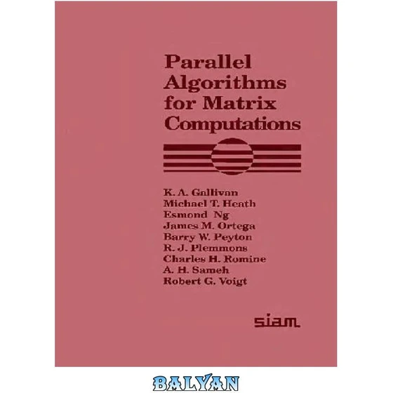 خرید و قیمت دانلود کتاب Parallel Algorithms For Matrix Computations ترب