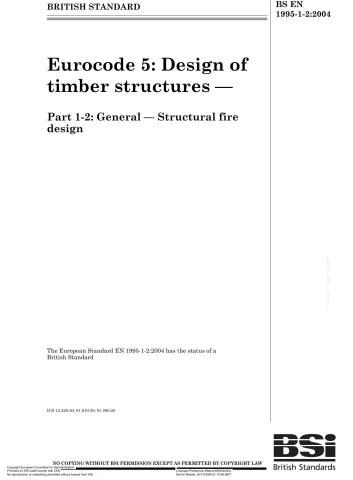 خرید و قیمت دانلود کتاب EN 1995-1-2: 2004 Eurocode 5 - Design of timber ...