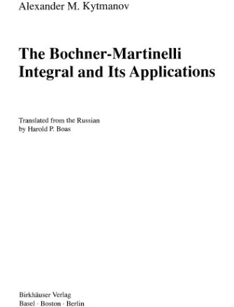 خرید و قیمت دانلود کتاب The Bochner-Martinelli integral and its ...