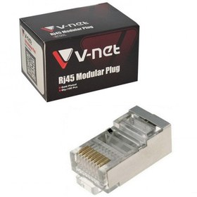 خرید و قیمت سوکت شبکه فلزی Cat6 V-Net | ترب