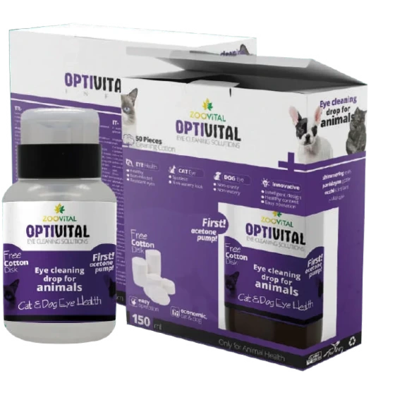 خرید و قیمت تمیزکننده و از بین بردن خط اشک چشم سگ و گربه OptiVital از ...
