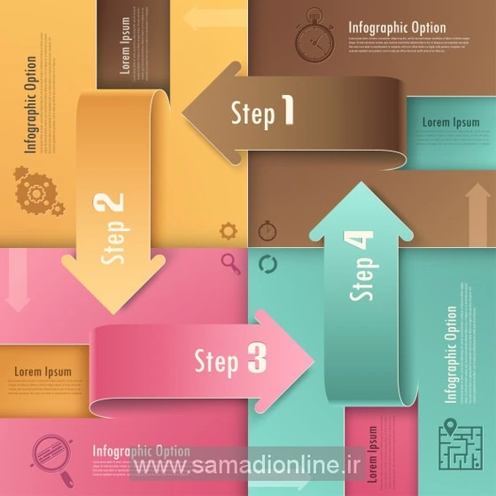 خرید و قیمت وکتور اینفوگرافی Infographics Elements 234 | ترب