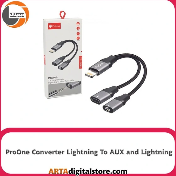 خرید و قیمت تبدیل پرووان ProOne PCA46 Lightning To AUX and Lightning ...