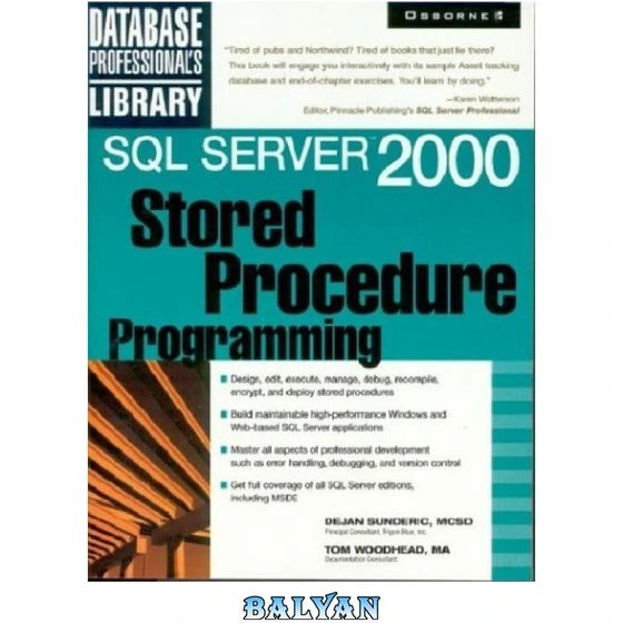 خرید و قیمت دانلود کتاب Sql Server 2000 Stored Procedure Programming ترب