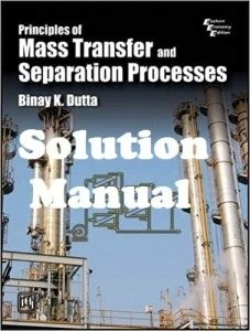 خرید و قیمت Solution Manual for Principles of Mass Transfer and Separation Processes – Binay ...