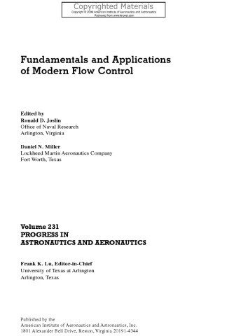 خرید و قیمت دانلود کتاب Fundamentals and Applications of Modern Flow Control 2009 | ترب