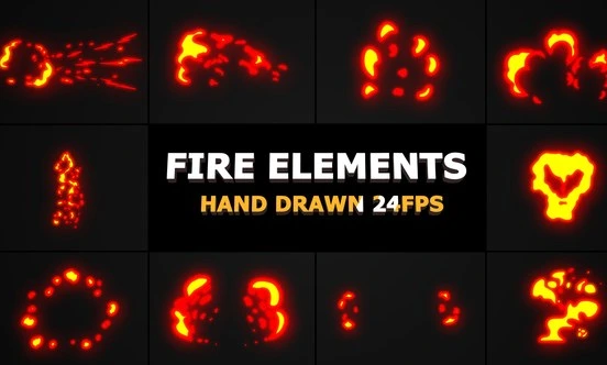 خرید و قیمت Videohive Fire Elements Pack 21804836 | ترب