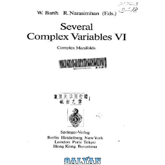 خرید و قیمت دانلود کتاب Several complex variables 06: complex manifolds ...