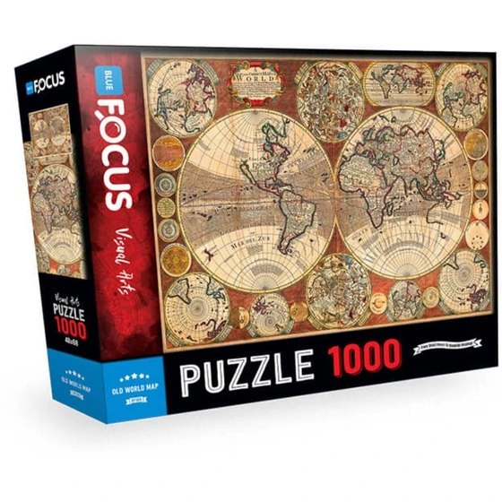 خرید و قیمت نقشه جهان قدیم پازل 1000 تکه بلو فوکوس Blue Focus BF389 | ترب