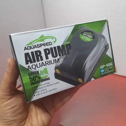 خرید و قیمت پمپ هوای دو خروجی آکواریوم AP-556 آکوا اسپید | ترب