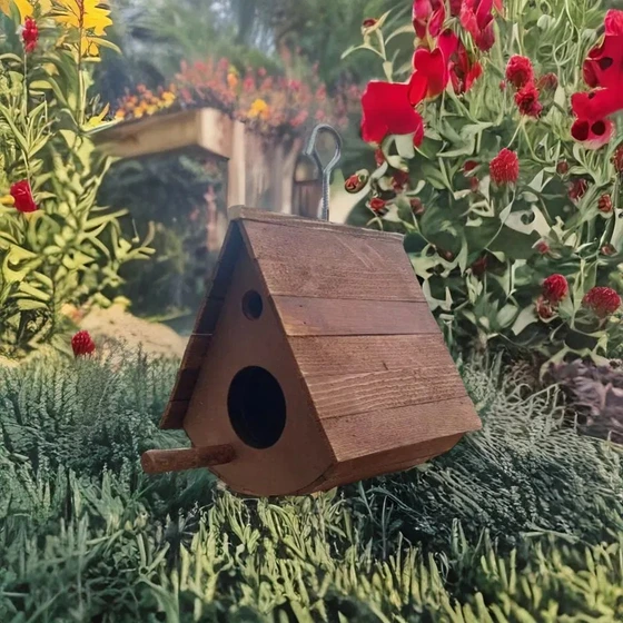 خرید و قیمت لانه پرنده-آشیان پرندگان- چوبی دست ساز 15 | ترب