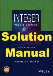 خرید و قیمت Solution Manual for Integer Programming – Laurence Wolsey | ترب