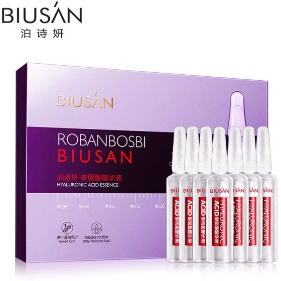 خرید و قیمت ویال هیالورونیک اسید BIUSAN بسته 28 عددی | ترب