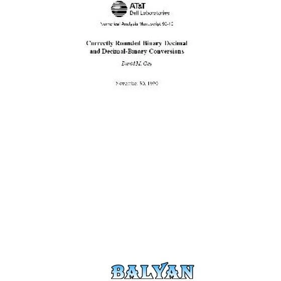 خرید و قیمت دانلود کتاب Correctly Rounded Binary Decimal And Decimal Binary Conversions ترب