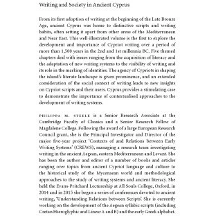 خرید و قیمت دانلود کتاب Writing and Society in Ancient Cyprus 2019 | ترب