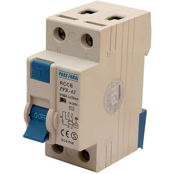 خرید و قیمت کلید محافظ جان پارس فانال 32 آمپر دو پل مدل PFR-2P-30MA&300MA | ترب