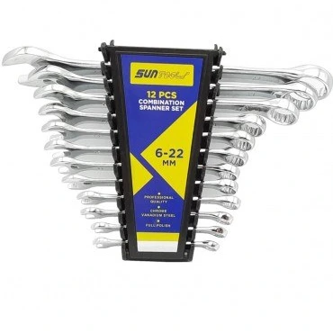 خرید و قیمت سری 12 عددی آچار یکسر تخت یکسر رینگ برند سان تولز SUNTOOLS | ترب