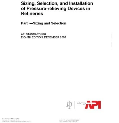 خرید و قیمت دانلود کتاب API RP 521 Sizing, Selection, and Installation ...