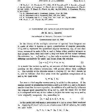 خرید و قیمت دانلود کتاب A Theorem on Space Quantization 1926 | ترب