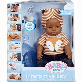 خرید و قیمت عروسک بیبی بورن پسر Interactive Boy سیاه پوست | ترب