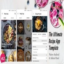 خرید و قیمت قالب اپلیکیشن آشپزی Ultimate Recipe App | ترب