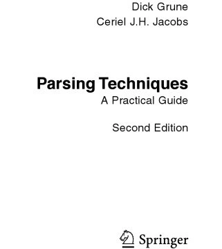 خرید و قیمت دانلود کتاب Parsing Techniques. A practical Guide 2nd | ترب