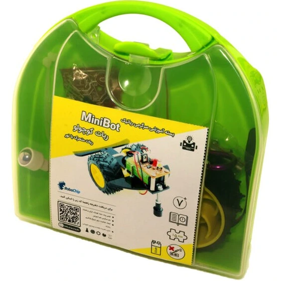 خرید و قیمت بسته آموزشی ربات کوچولو MiniBot (لحیم شده – کتابی عادی) | ترب