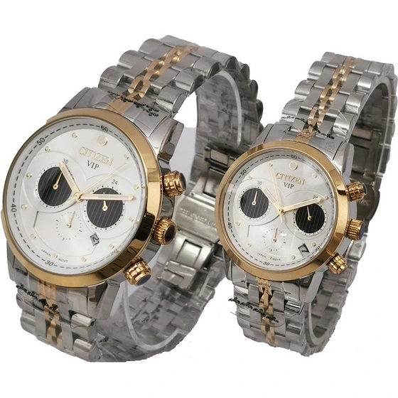 خرید و قیمت ساعت سیتیزن فلزی ست مردانه و زنانه CITIZEN VIP - 52561 | ترب