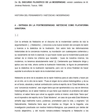 خرید و قیمت دانلود کتاب El discurso filosôfico de la modernidad | ترب