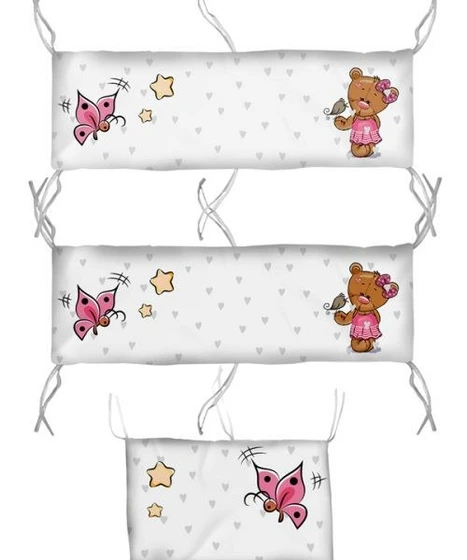 خرید و قیمت محافظ تخت کودک طرح پروانه و خرس | ترب