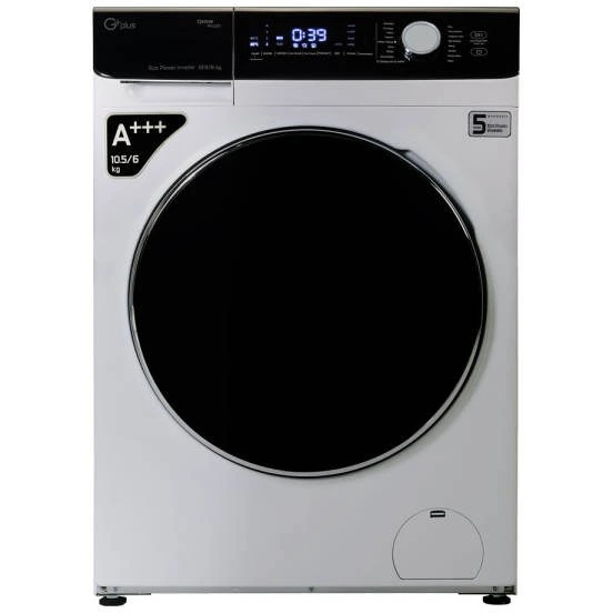 خرید و قیمت ماشین لباسشویی جی پلاس 10.5 کیلویی مدل GWM-M104T | ترب