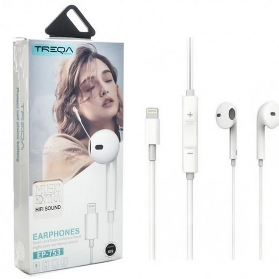 خرید و قیمت هندزفری سیمی آیفون ترکا (TREQA) مدل EP-753 | ترب