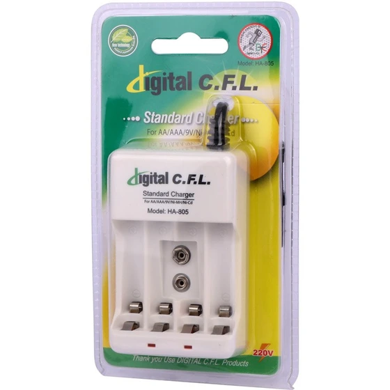 خرید و قیمت شارژر باتری چهارتایی Digital C.F.L مدل HA-805 | ترب
