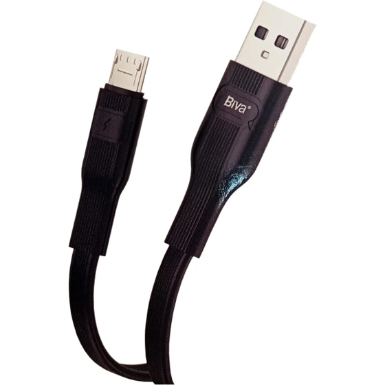 خرید و قیمت کابل فست شارژ فلت پی وی سی USB به MicroUSB بیوا (Biva) مدل C-01V طول 1 متر | ترب
