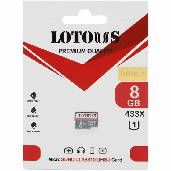 خرید و قیمت مموری لوتوس ظرفیت 8 گیگابایت مدل 433X | ترب