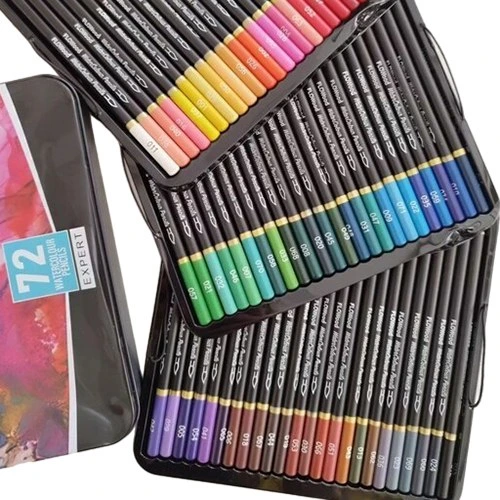 خرید و قیمت مداد رنگی 72 رنگ جعبه فلزی Flowood | ترب
