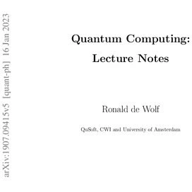 خرید و قیمت دانلود کتاب Quantum Computing: Lecture Notes 2023 | ترب
