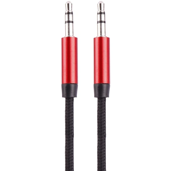 خرید و قیمت کابل کنفی AUX 1.5m سر فلزی شرینک | ترب