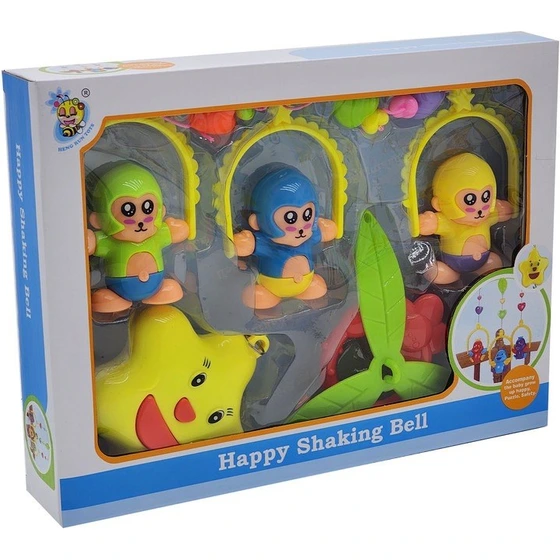 خرید و قیمت آویز تخت کودک مدل میمون های بامزه polishi Happy Shaking ...