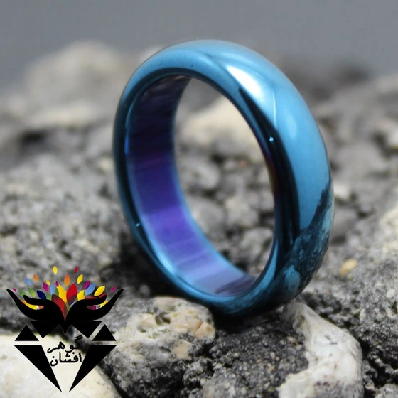 خرید و قیمت حلقه حدید آبی کد R_2501 | ترب