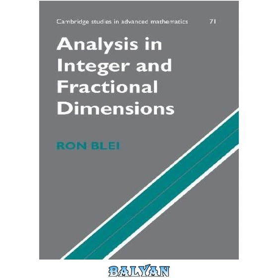 خرید و قیمت دانلود کتاب Analysis In Integer And Fractional Dimensions | ترب