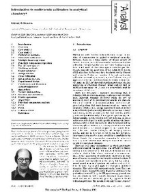 خرید و قیمت دانلود کتاب Introduction to multivariate calibration in analytical chemistry 2000 | ترب