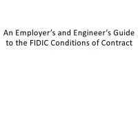 خرید و قیمت دانلود کتاب An Employer's and Engineer's Guide to the FIDIC Conditions of Contract ...