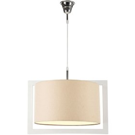 خرید و قیمت چراغ آویز چشمه نور کد A7035/1H-WT-CR شید کرم | ترب